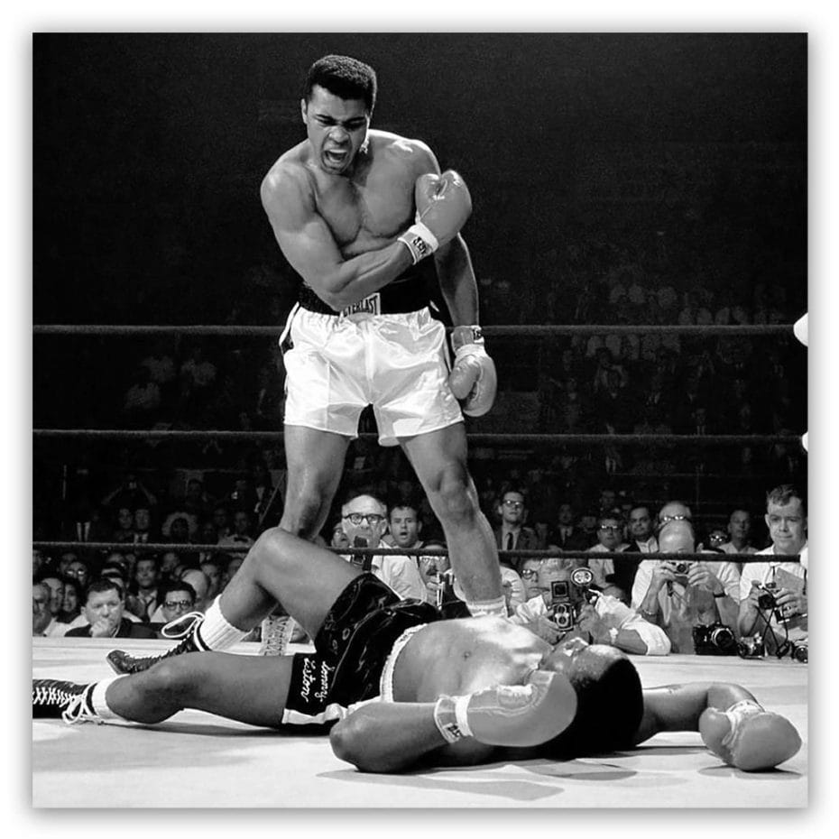 Mohammed Ali vs Liston - Popart Schilderijen - Popart Schilderijen