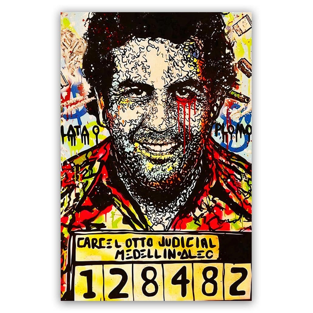 Pablo Escobar Jail Art - Popart Schilderijen - Popart Schilderijen