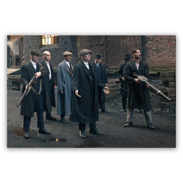 The Gangsters Line-Up In Old Bar - Popart Schilderijen - Popart ...