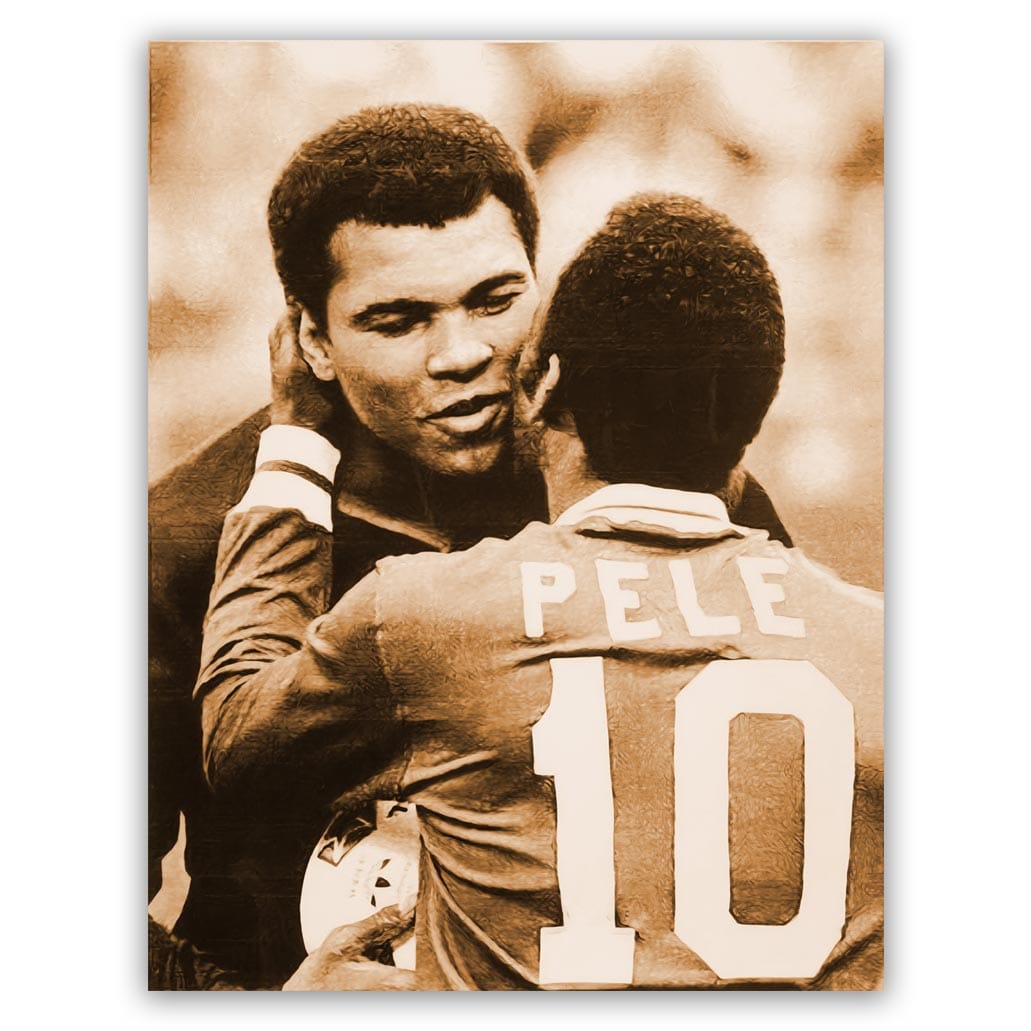 Muhammad Ali en Pele - Popart Schilderijen - Popart Schilderijen